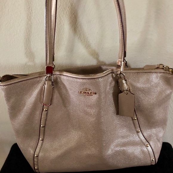 Coach | Bags | Coach Metallic Goldish Tote | Poshmark